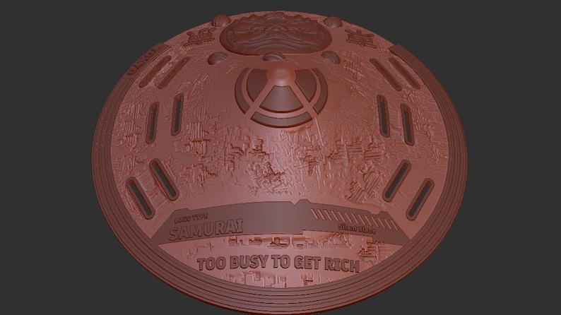 Japanese Yokai Daruma Cyberpunk Coolie Hat [3D Stl] - Etsy