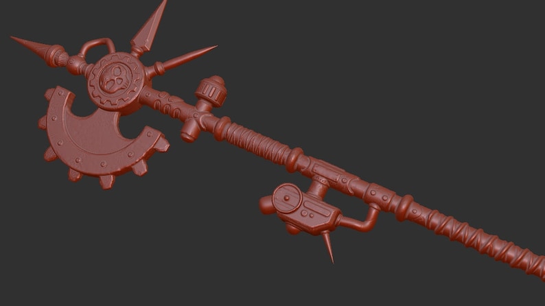 Adeptus Mechanicus Staff Weapon 3D STL - Etsy