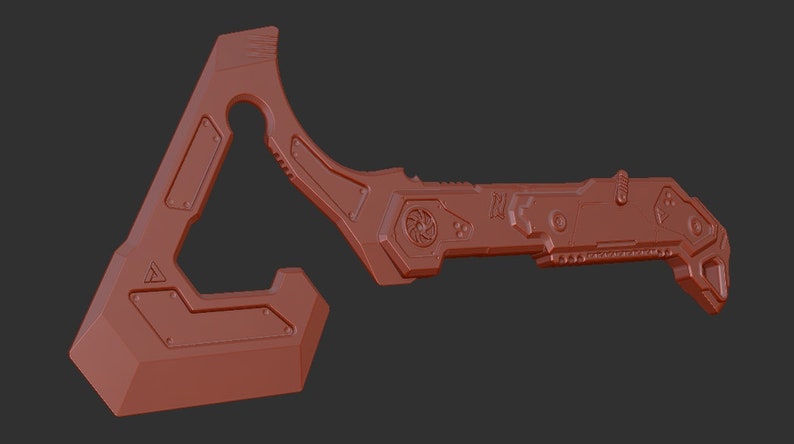 Cyberpunk\techwear Cosplay Axe\tomahawk [3D Model Stl] - Etsy