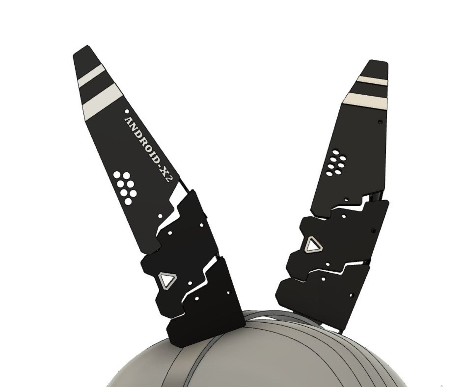 Cyberpunk Techwear Cat Bunny Ears 3D Model STL - Etsy