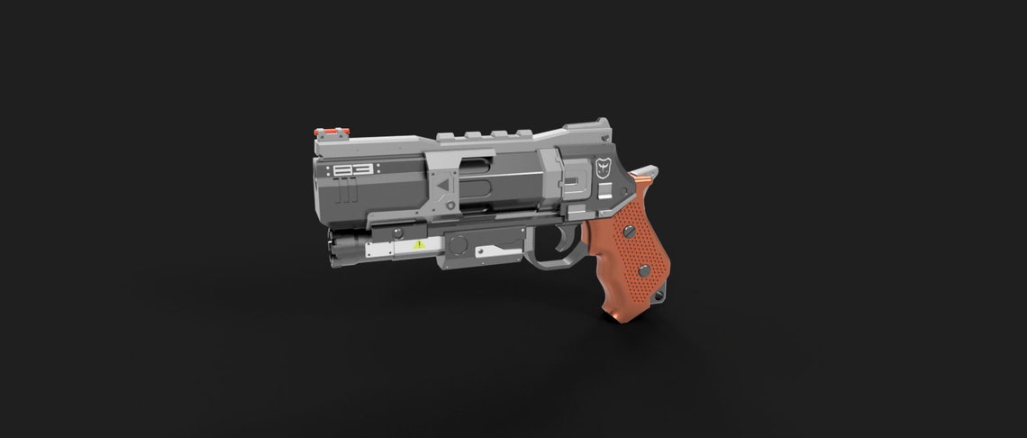 Cyberpunk Revolver Wingman B3 3D STL - Etsy