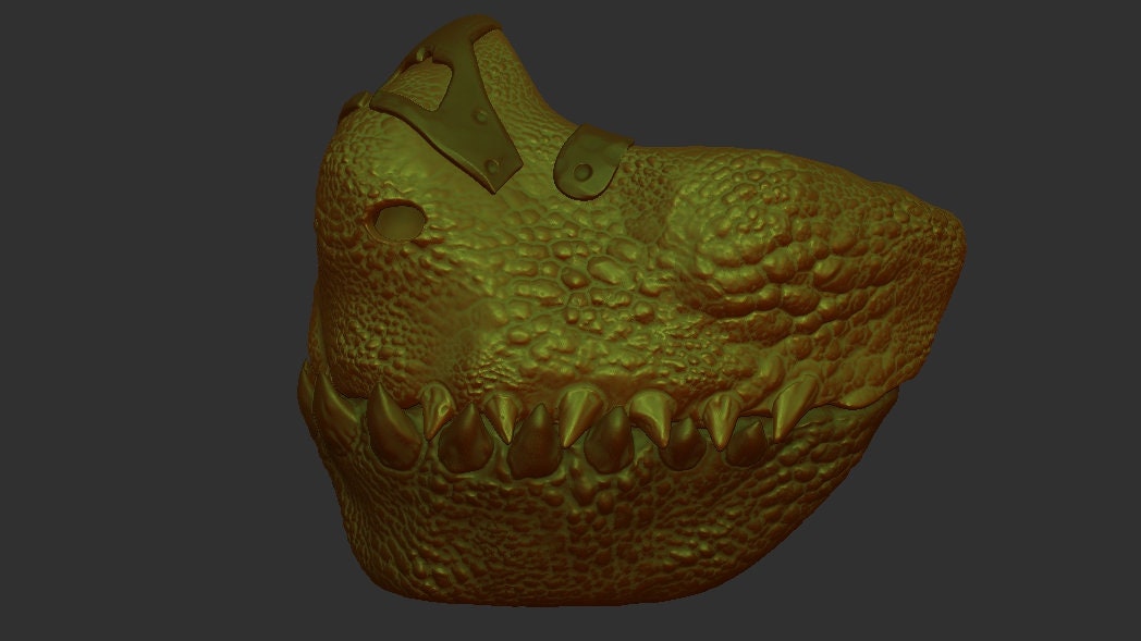 Articulated Reptile\lizard Cosplay Mask [3D STL] - Etsy