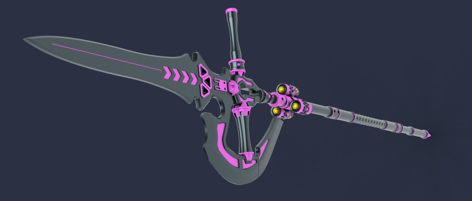 Cyberpunk Cosplay Axe 3D Model Stl - Etsy