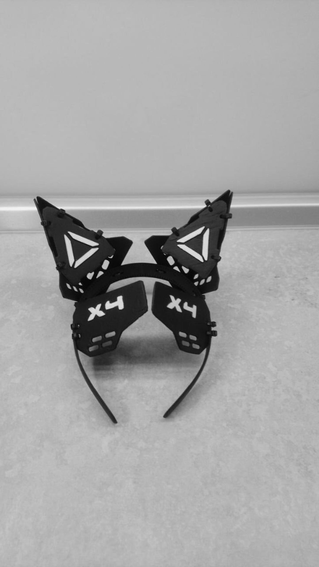 Cyberpunk Techwear Cosplay Cat Ears 3d Stl File Etsy