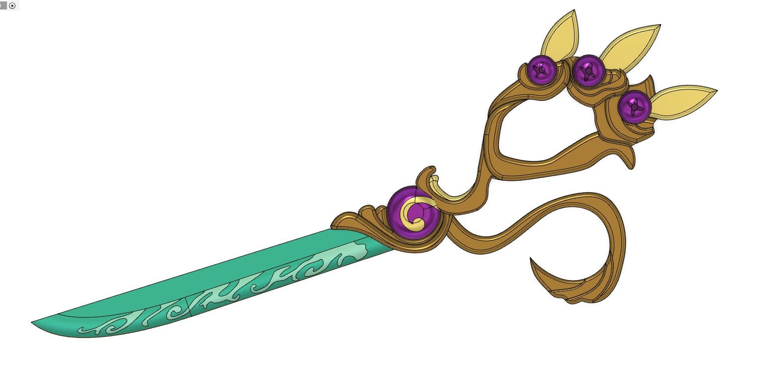 League of Legends Gwen Scissors Cafe Cuties Skin 3D Model STL - Etsy