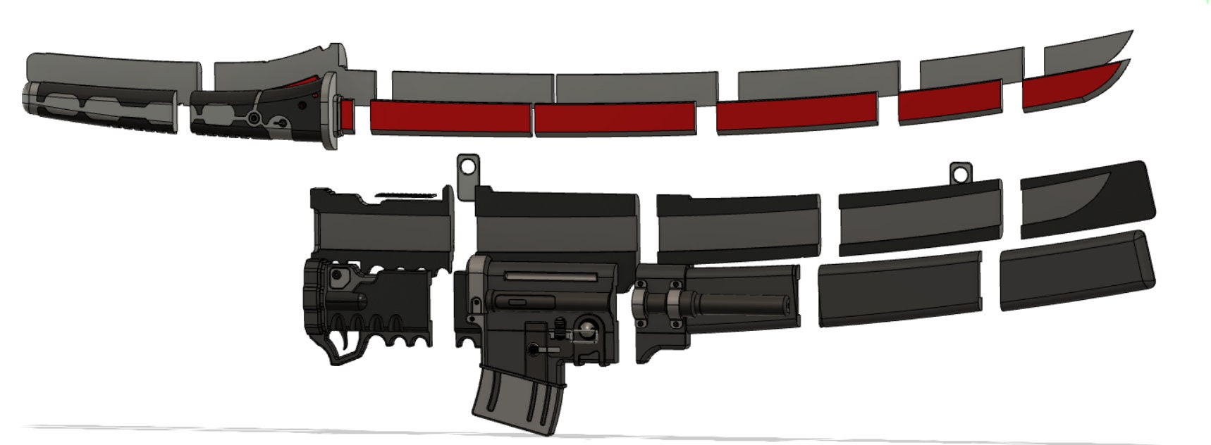 Cyberpunk Blade Katana [3D STL] - Etsy