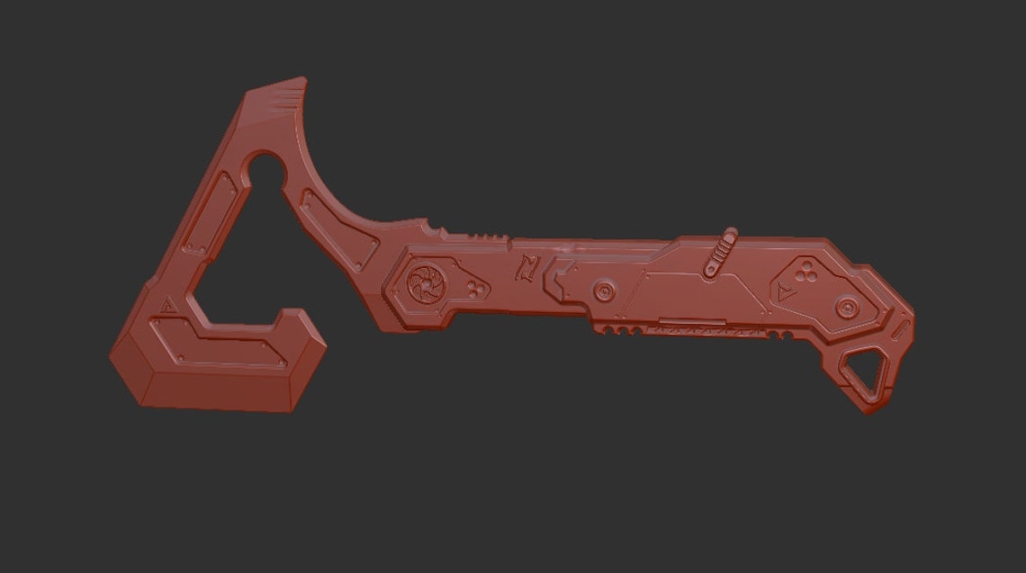 Cyberpunk\techwear Cosplay Axe\tomahawk [3D Model Stl] - Etsy