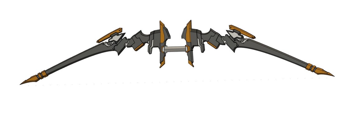 Cyberpunk Bow 3D Model STL (Instant Download) - Etsy