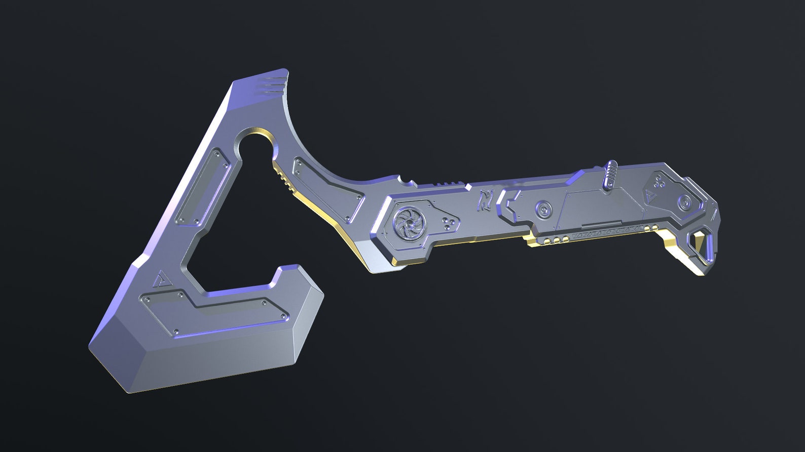 Cyberpunk\techwear Cosplay Axe\tomahawk [3D Model Stl] - Etsy