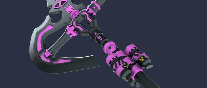 Cyberpunk Cosplay Axe 3D Model Stl - Etsy