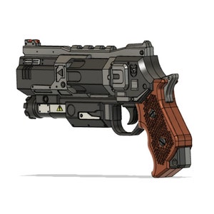 Cyberpunk Revolver Wingman B3 [3D STL] - Etsy