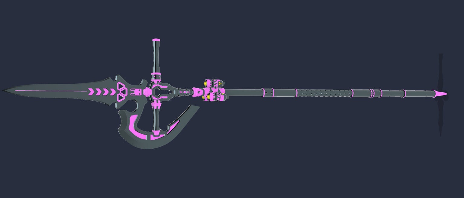 Cyberpunk Cosplay Axe 3D Model Stl - Etsy