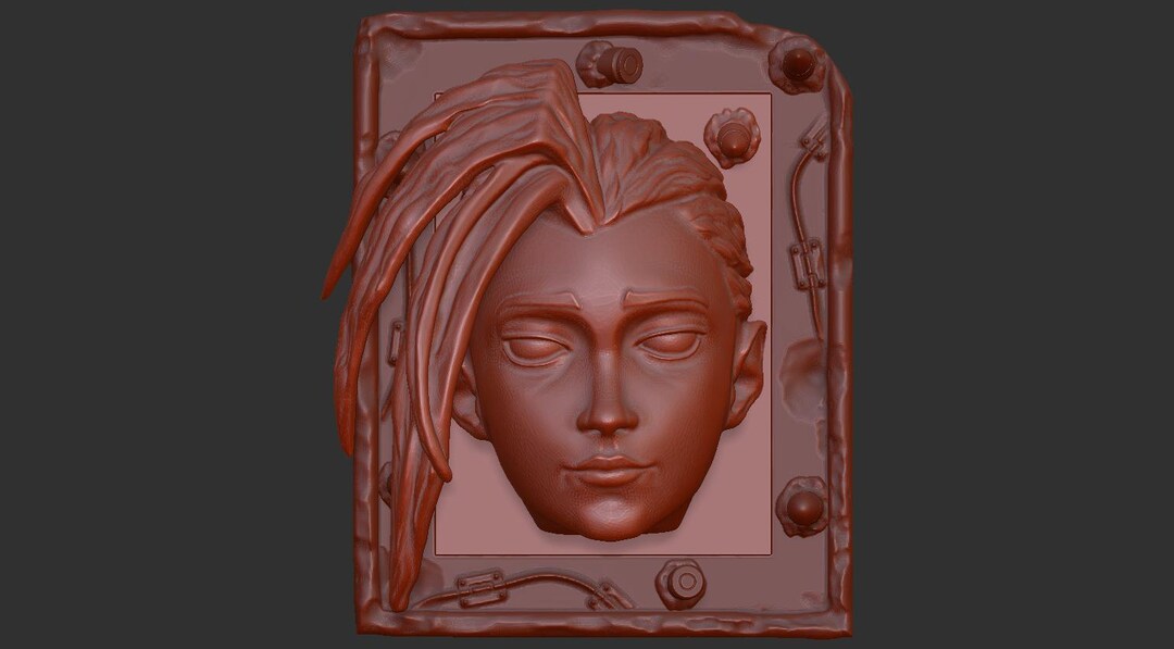 Jinx Artwork\wall Decor From League of Legends [3D STL] - Etsy