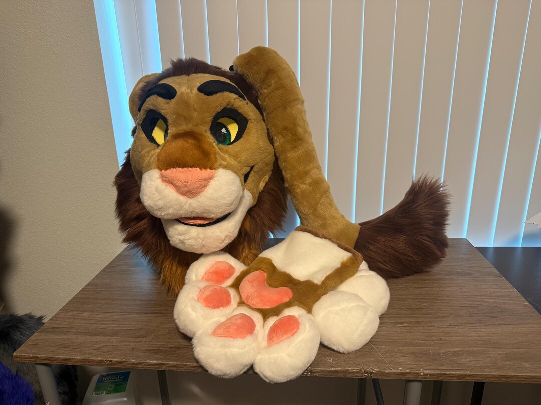 PREMADE Lion Mini Partial Fursuit - Etsy