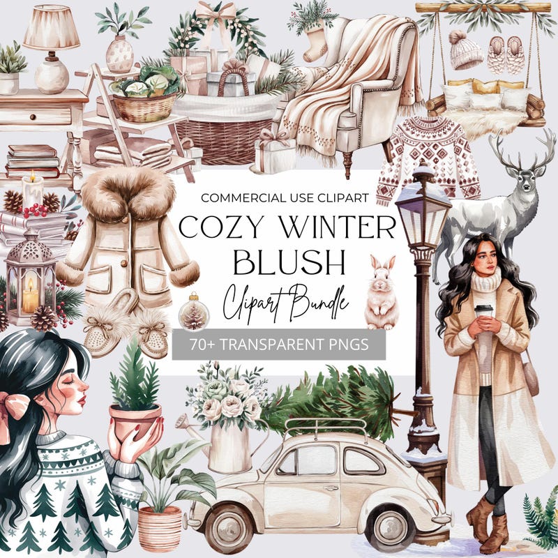 Winter Clipart Bundle - Etsy