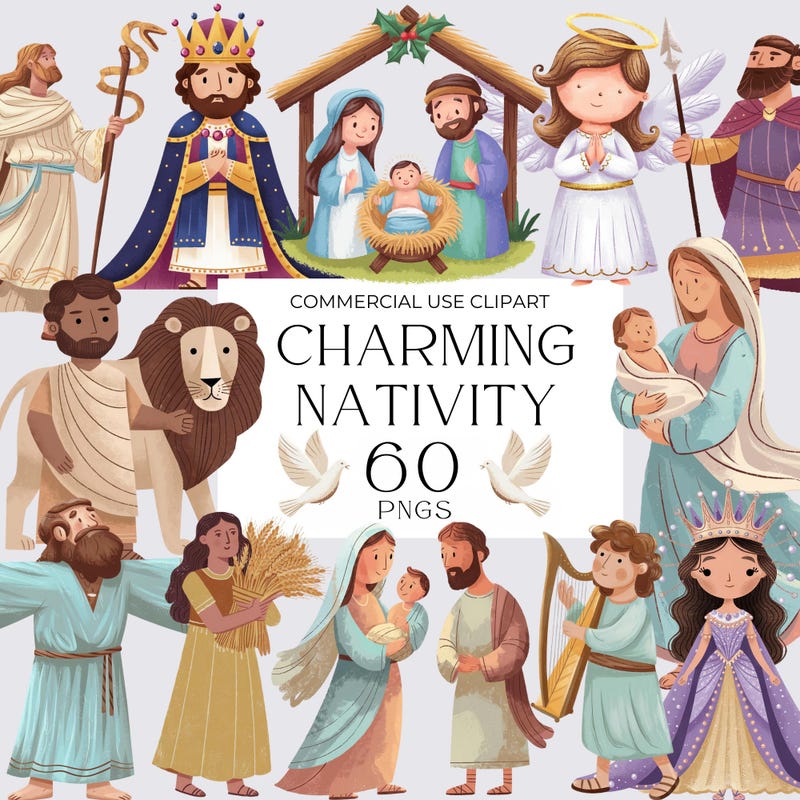 Nativity Clip Art - Etsy