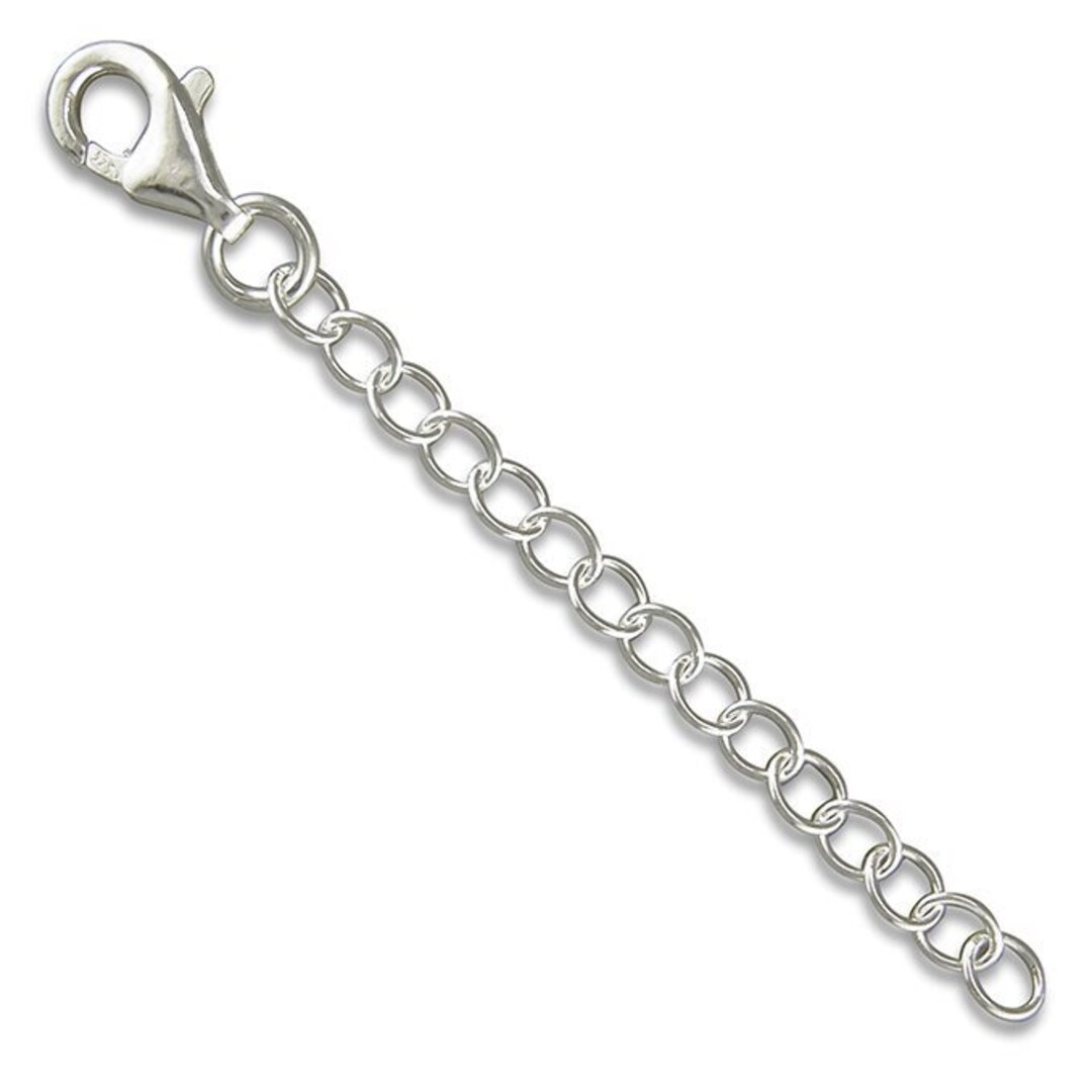Sterling Silver Extender for Bracelets, Chains and Anklets - 1" , 2", 3 ...