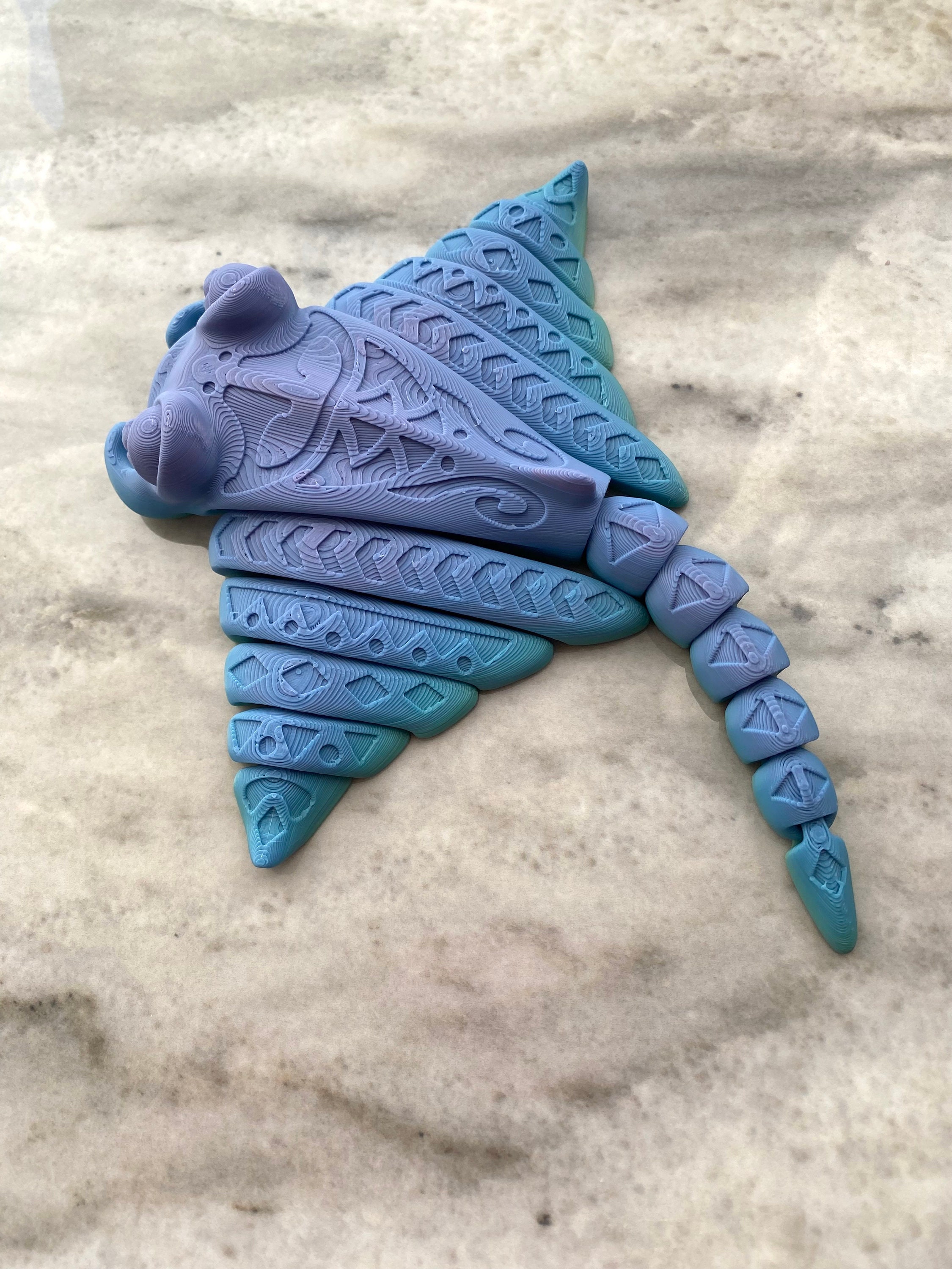 Flexi Manta Ray, Articulated Manta, Gift for Him, Gift for Her, Home ...