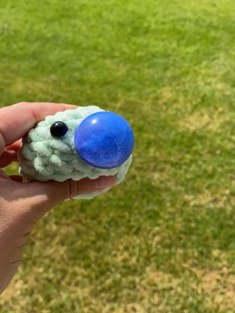 Bob the Stress Blob, Crochet Stress Ball, Fidget Toy - Etsy