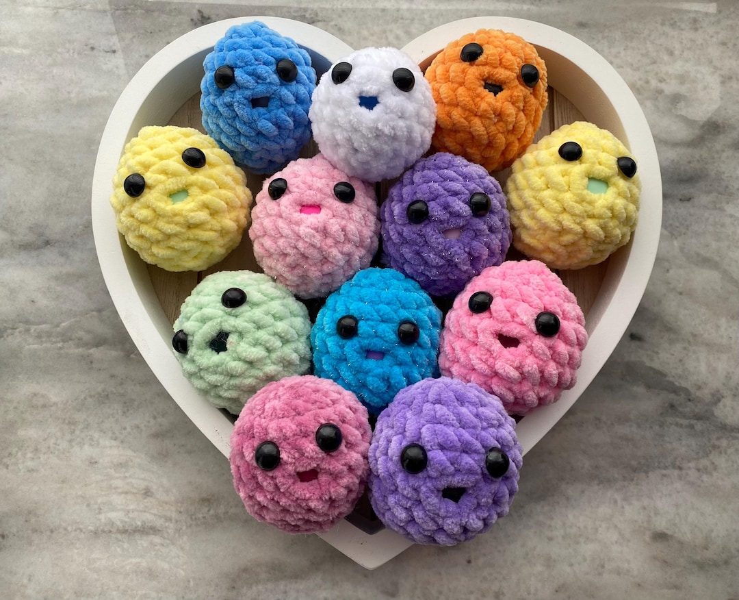 Bob the Stress Blob, Crochet Stress Ball, Fidget Toy - Etsy