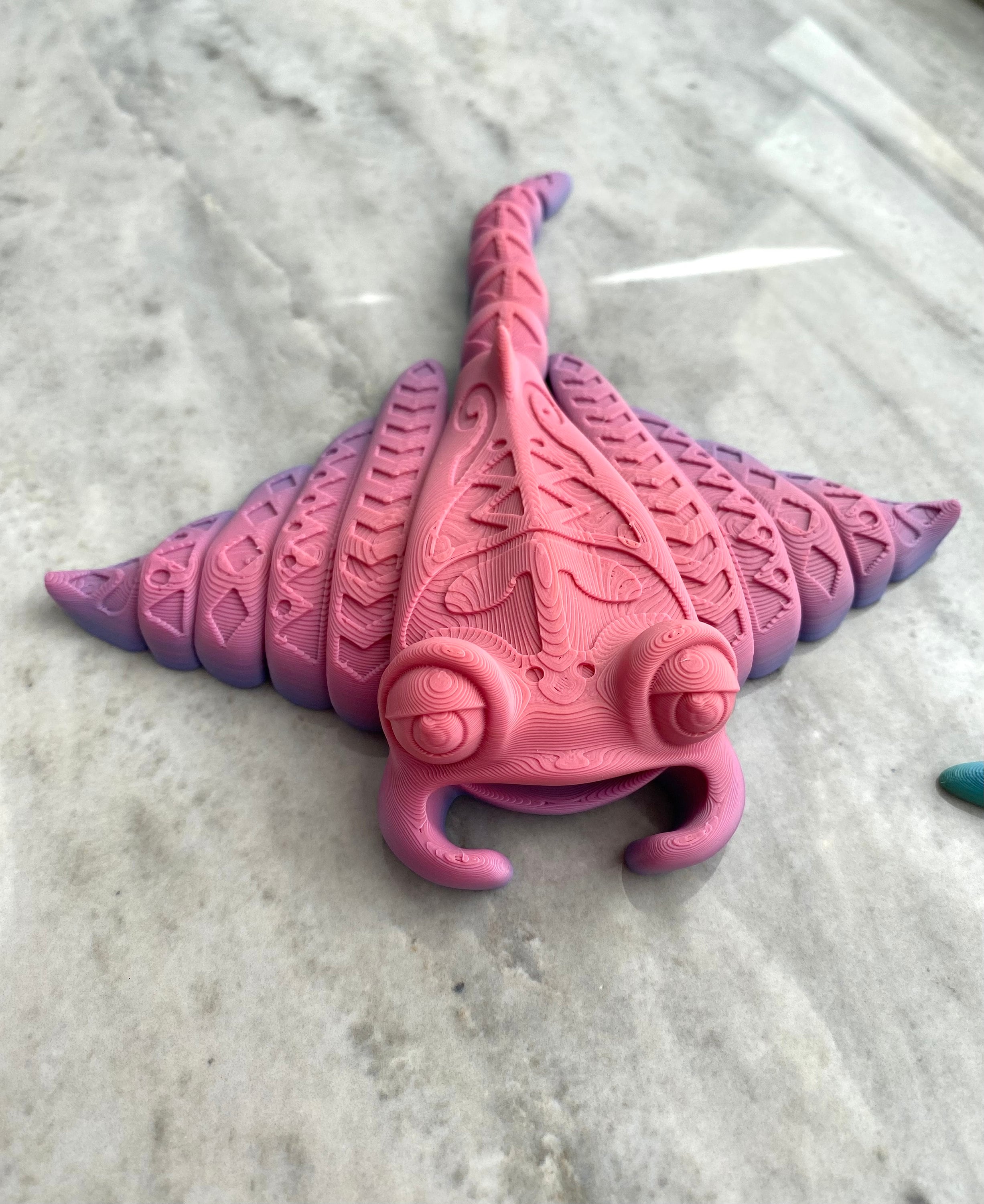 Flexi Manta Ray, Articulated Manta, Gift for Him, Gift for Her, Home ...