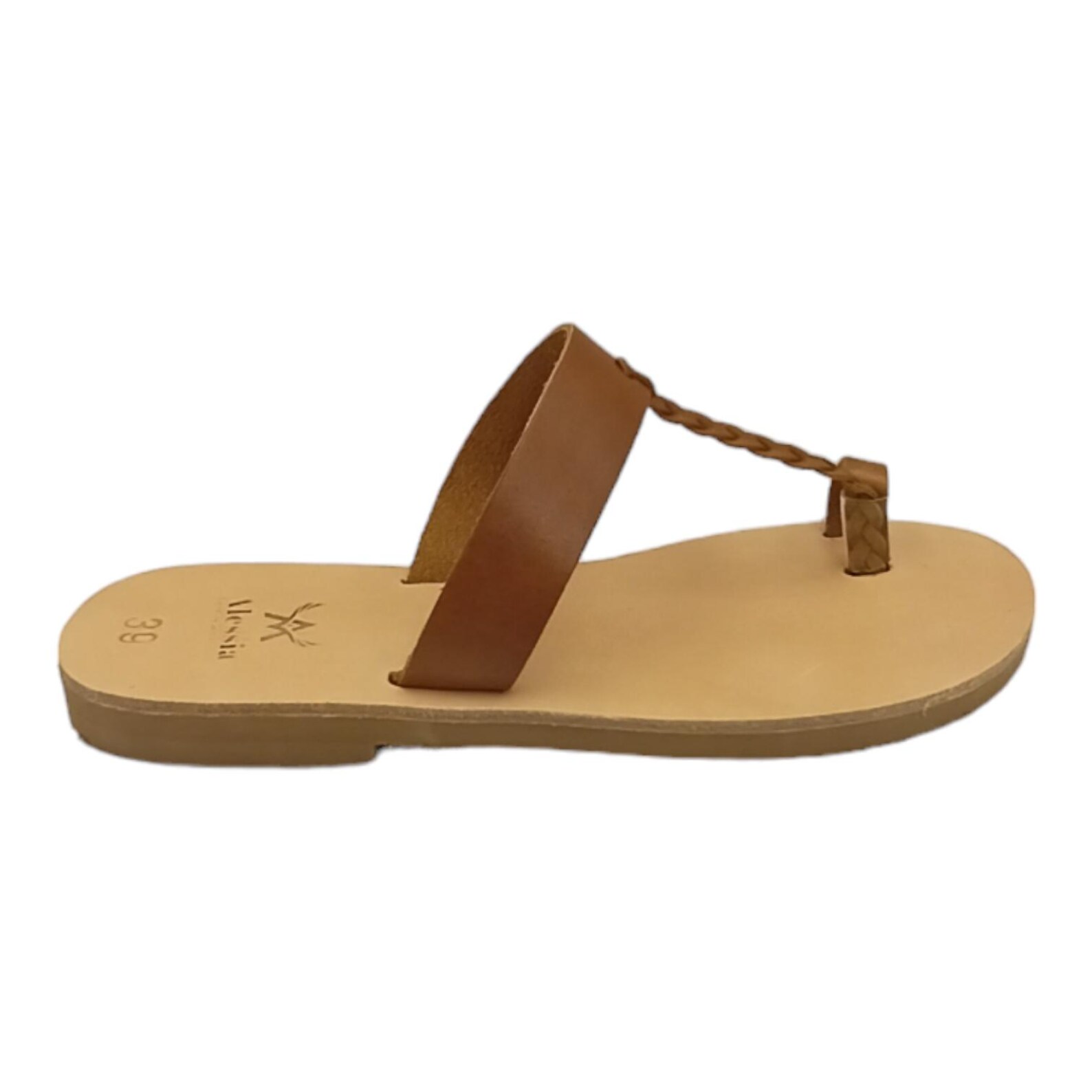 Sandal With Braids/sandals Ring/leather Boho Sandals for Women/handmade ...