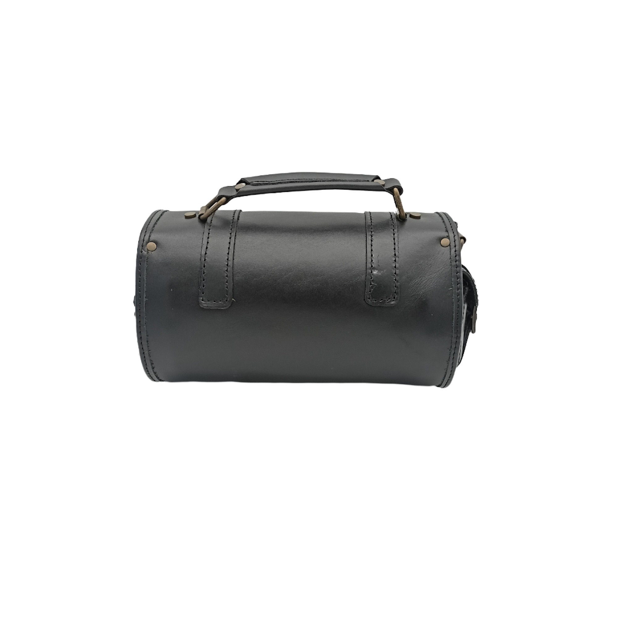 Small Barrel Bag/crossbody Bag Purse/leather Cylinder Bag/circle Bag ...