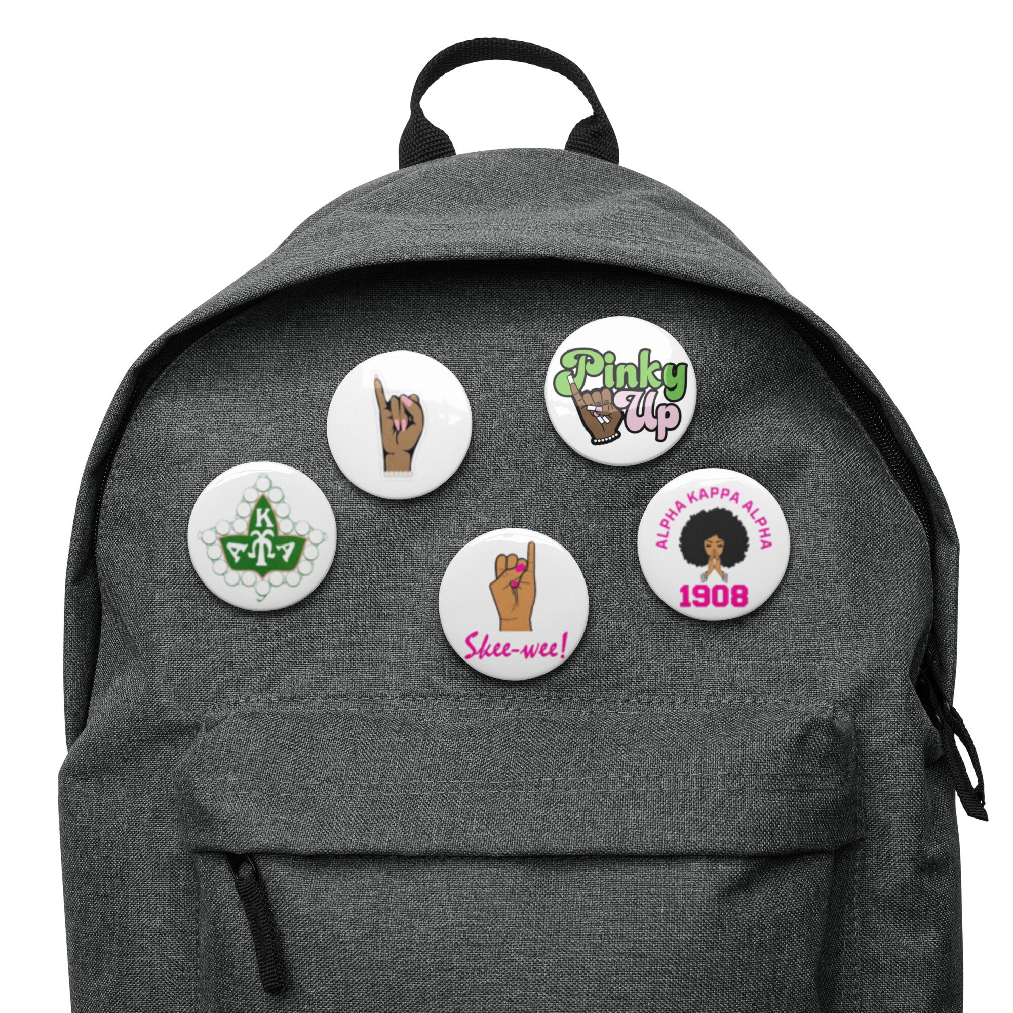 Pink and Green, Ivy, Sorority Buttons, Decoration, Accessories. - Etsy