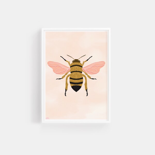 Bee Poster - Etsy