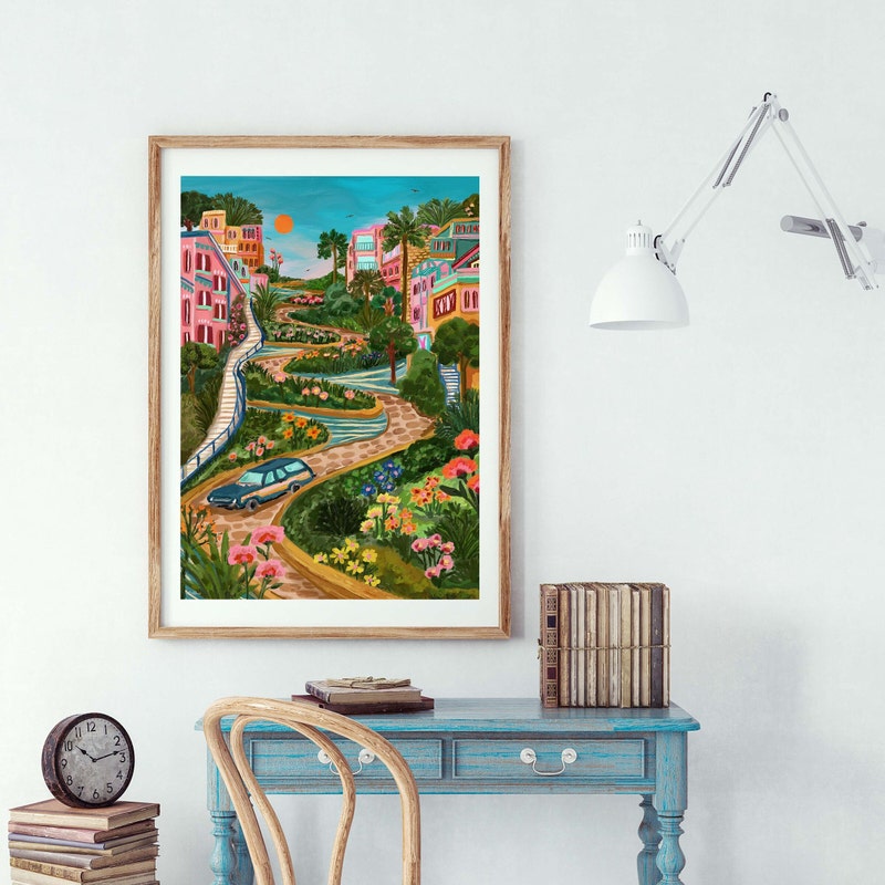 Lombard Street Poster Art - Etsy UK
