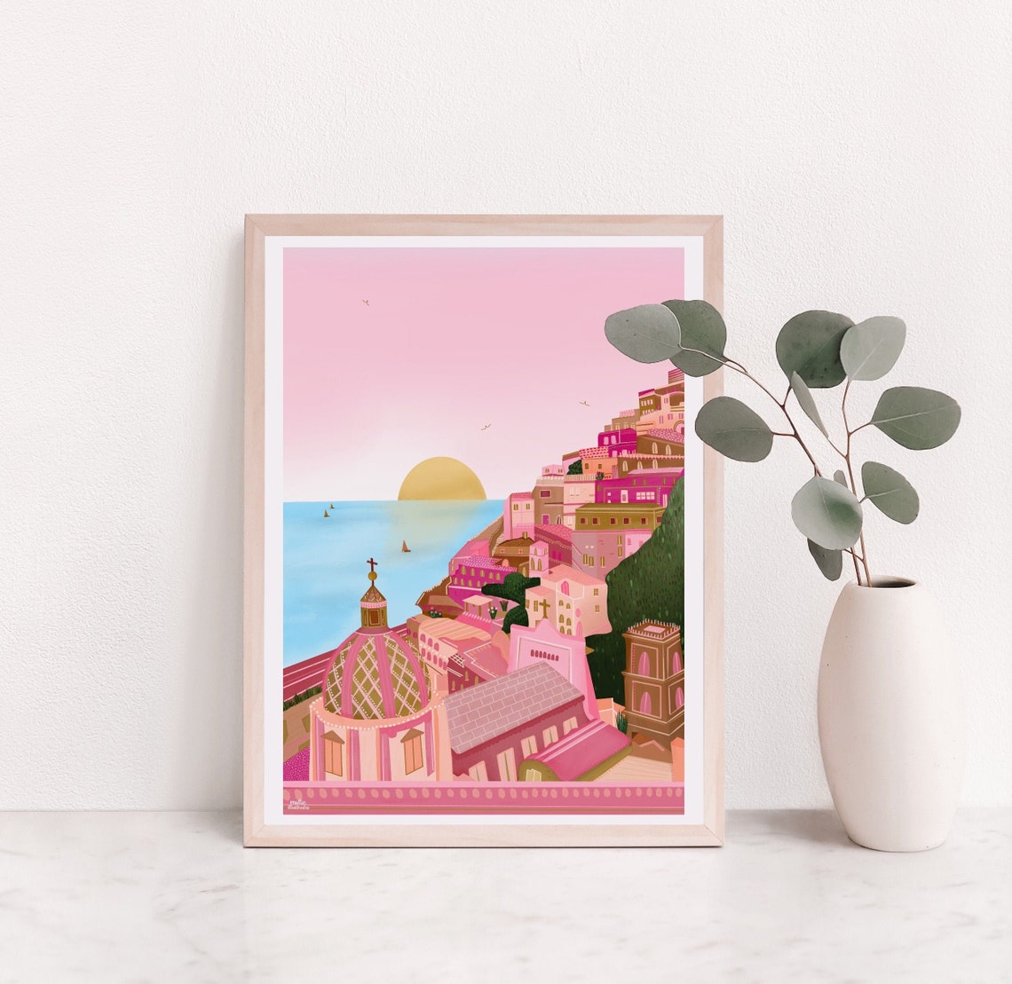 Positano Print Positano Art Italy Art Italy Wall Print - Etsy