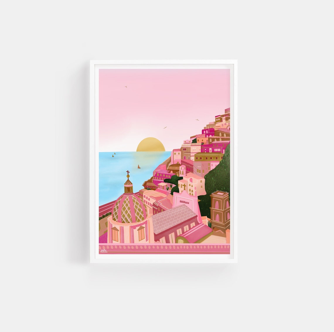 Positano Print Positano Art Italy Art Italy Wall Print - Etsy