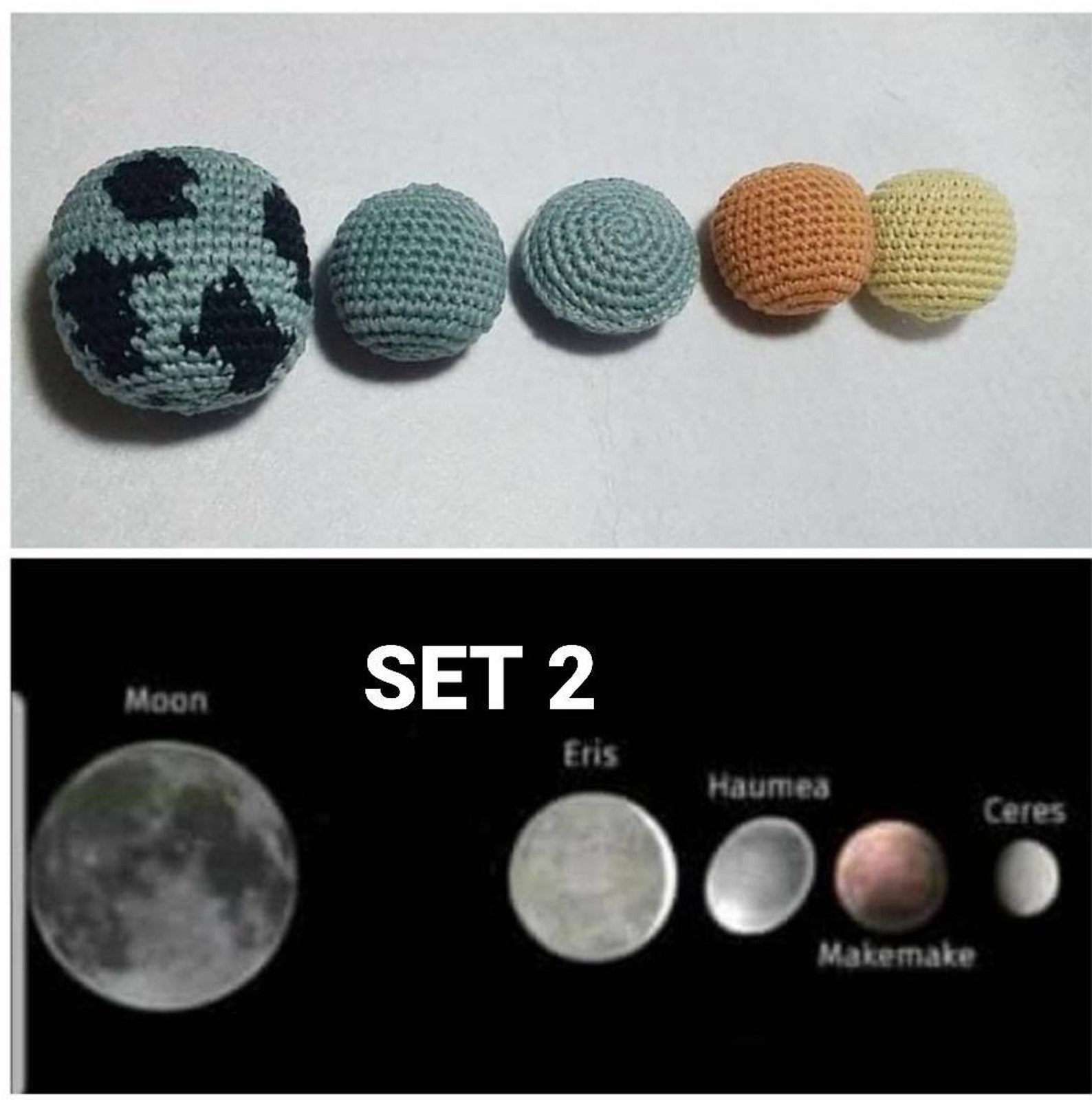 Solar System Play Amigurumi Crochet Stuffed Planets - Etsy