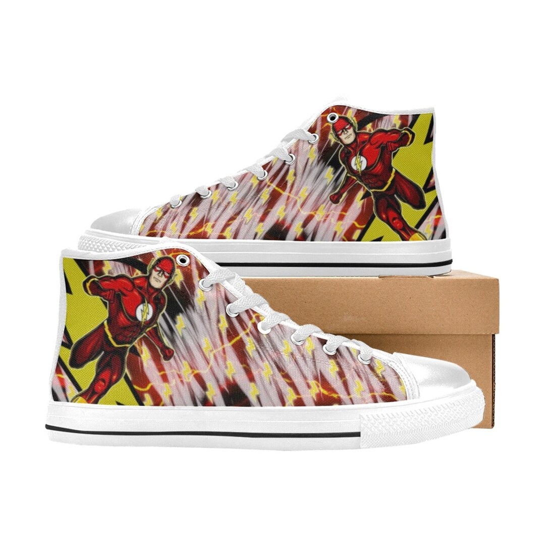 The Flash High Top Shoes the Flash Birthday Gifts Men Women - Etsy