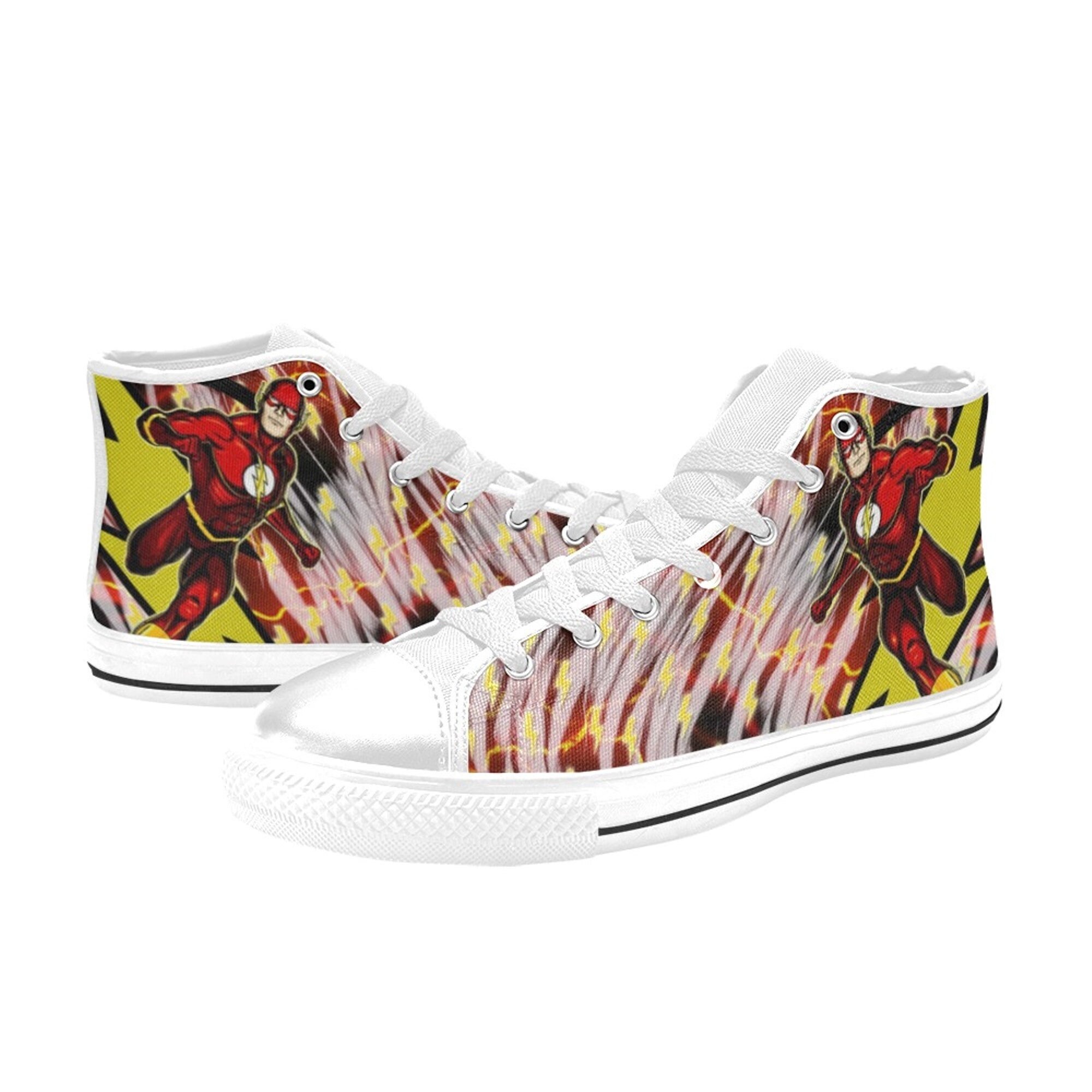 The Flash High Top Shoes the Flash Birthday Gifts Men Women - Etsy