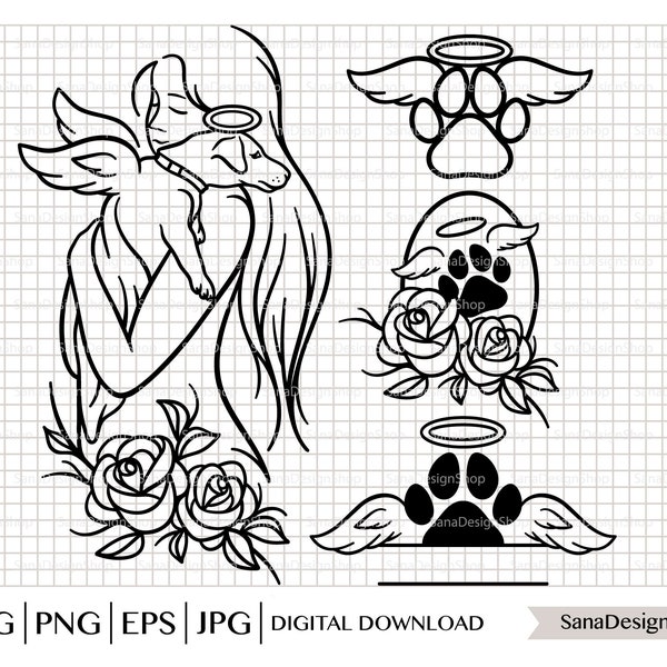 Pet Memorial Svg - Etsy