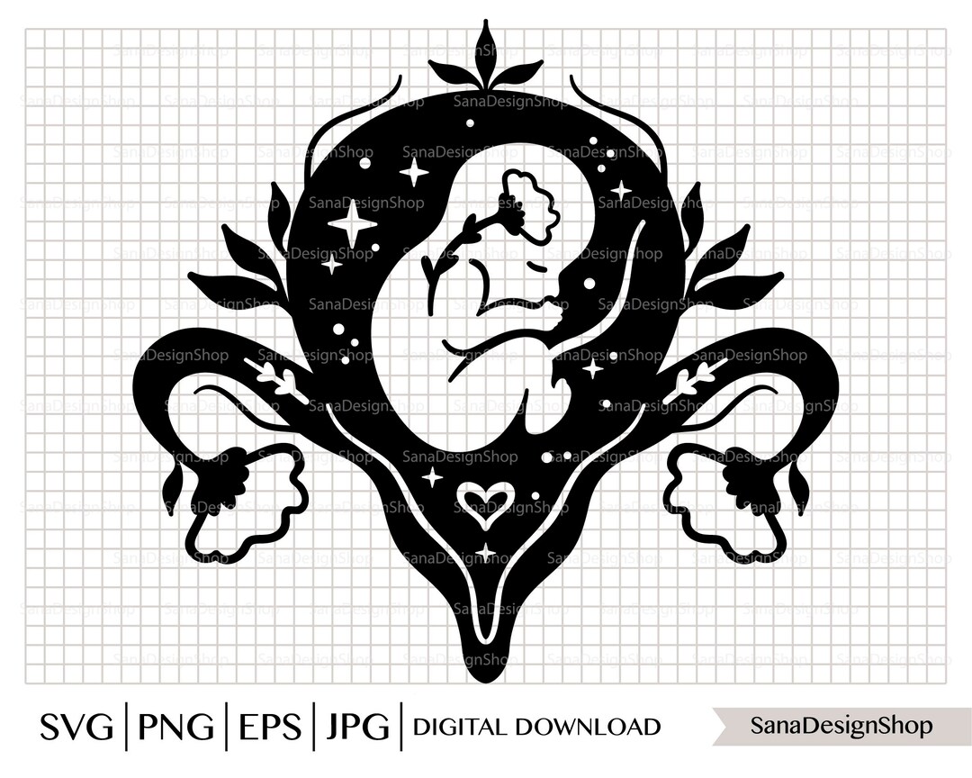 Fetus Svg Clipart, Fetus in Womb, Embryo Svg, Newborn Baby Svg ...