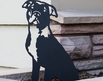 Poodle Black Metal Dog Silhouette Yard Art Garden Décor Pet Memorial ...