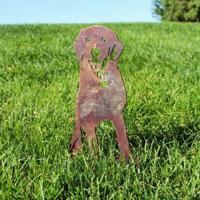 Labrador Retriever Corten Steel Dog Silhouette Rust Art - Etsy