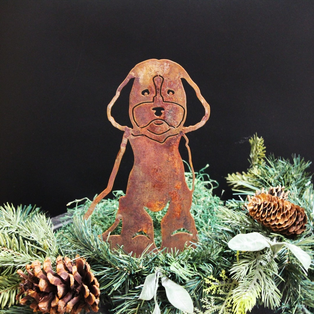 Cavapoo Corten Steel Dog Silhouette | Rust Art | Garden Décor | Pet ...