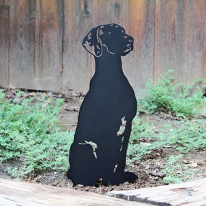 Rhodesian Ridgeback Black Metal Dog Silhouette | Yard Art | Garden ...