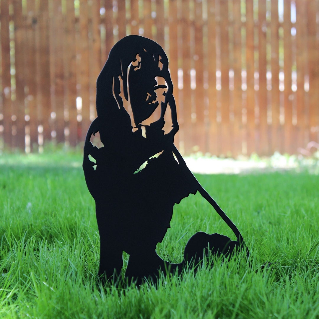 Bloodhound Black Metal Dog Silhouette | Yard Art | Garden Décor | Pet ...