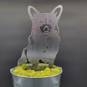Corgi Corten Steel Dog Silhouette | Rust Art | Garden Décor | Pet ...
