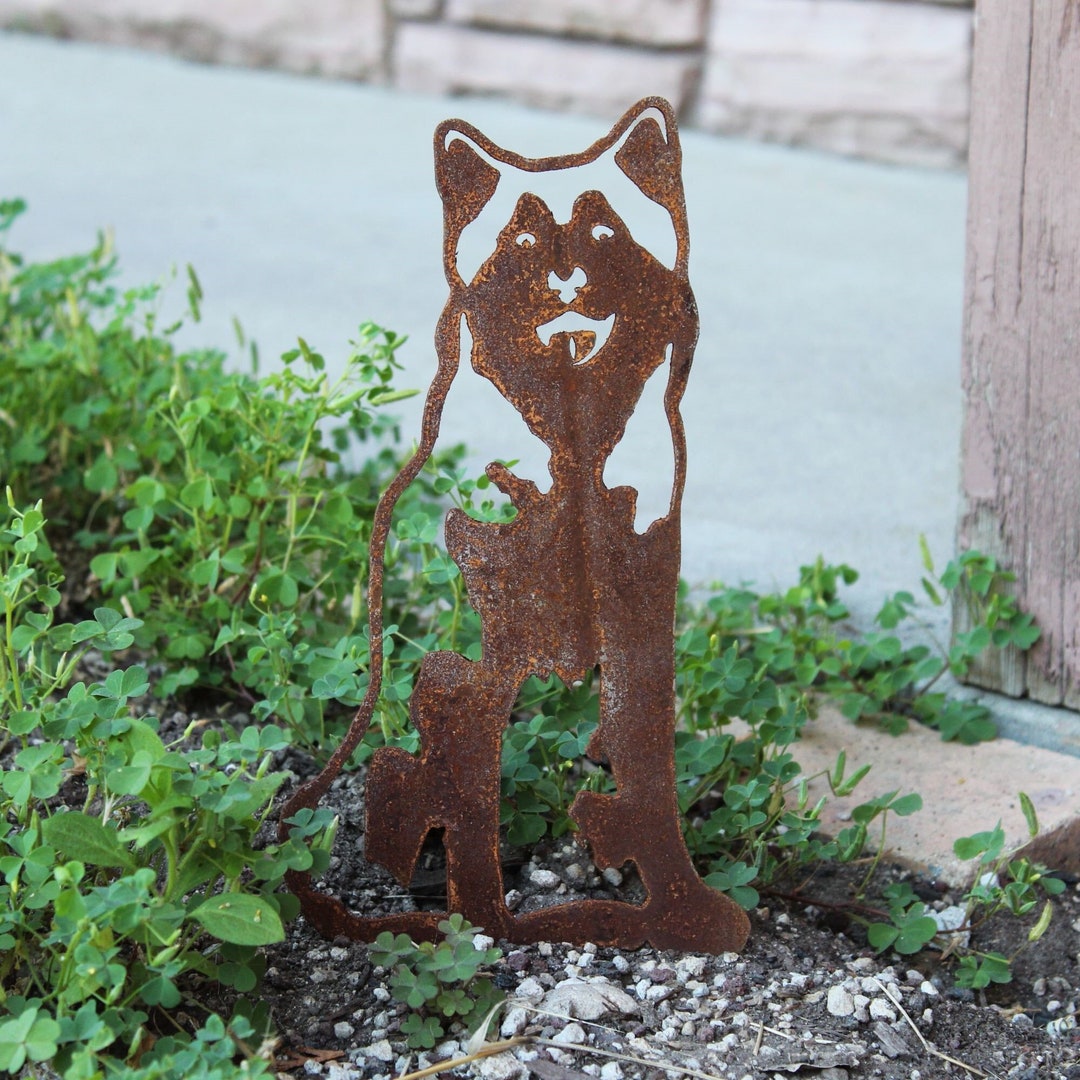 Siberian Husky Corten Steel Dog Silhouette Rust Art Garden Décor Pet ...
