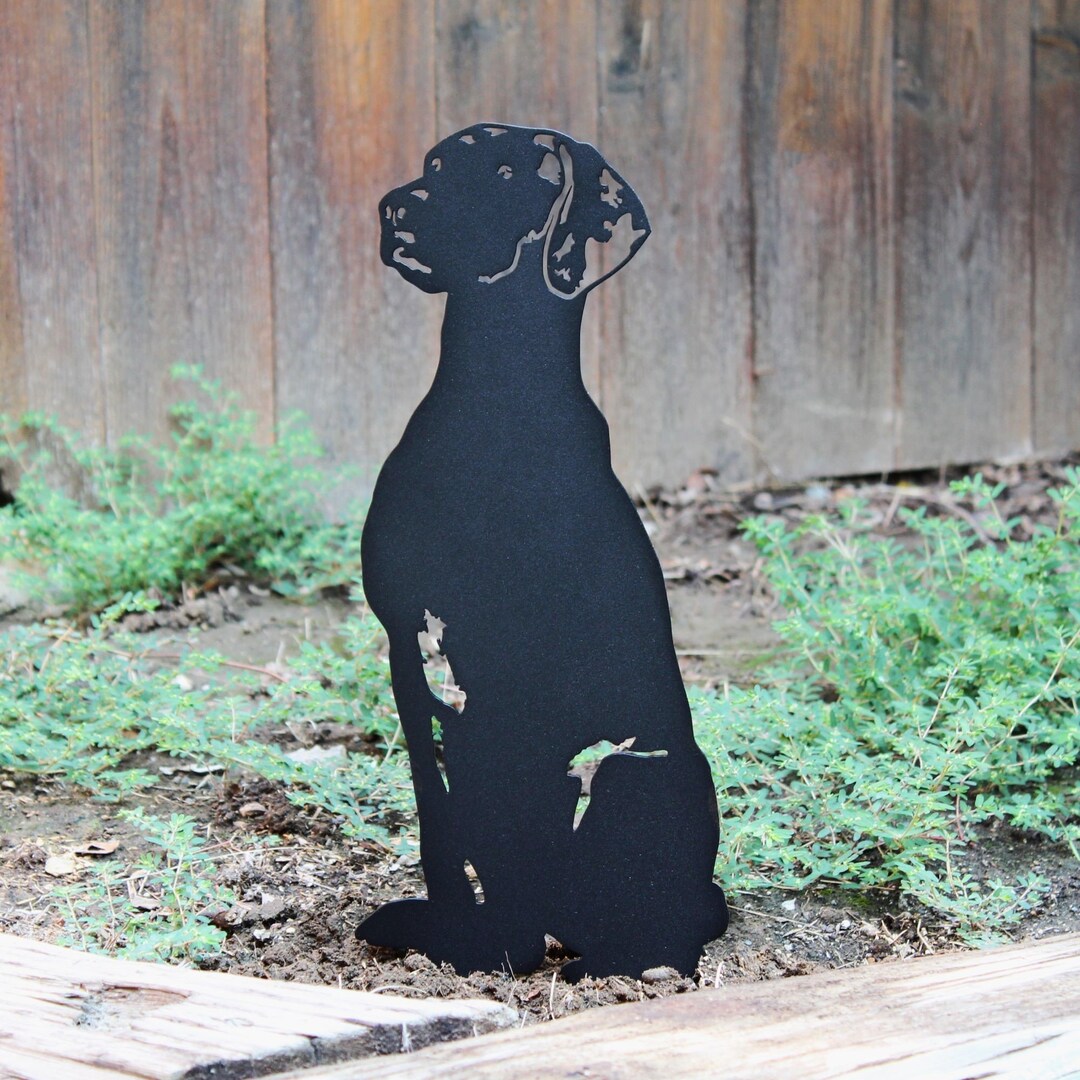 Rhodesian Ridgeback Black Metal Dog Silhouette Yard Art - Etsy
