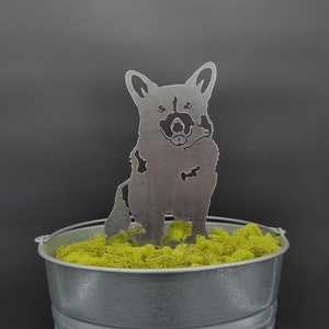 Corgi Corten Steel Dog Silhouette | Rust Art | Garden Décor | Pet ...