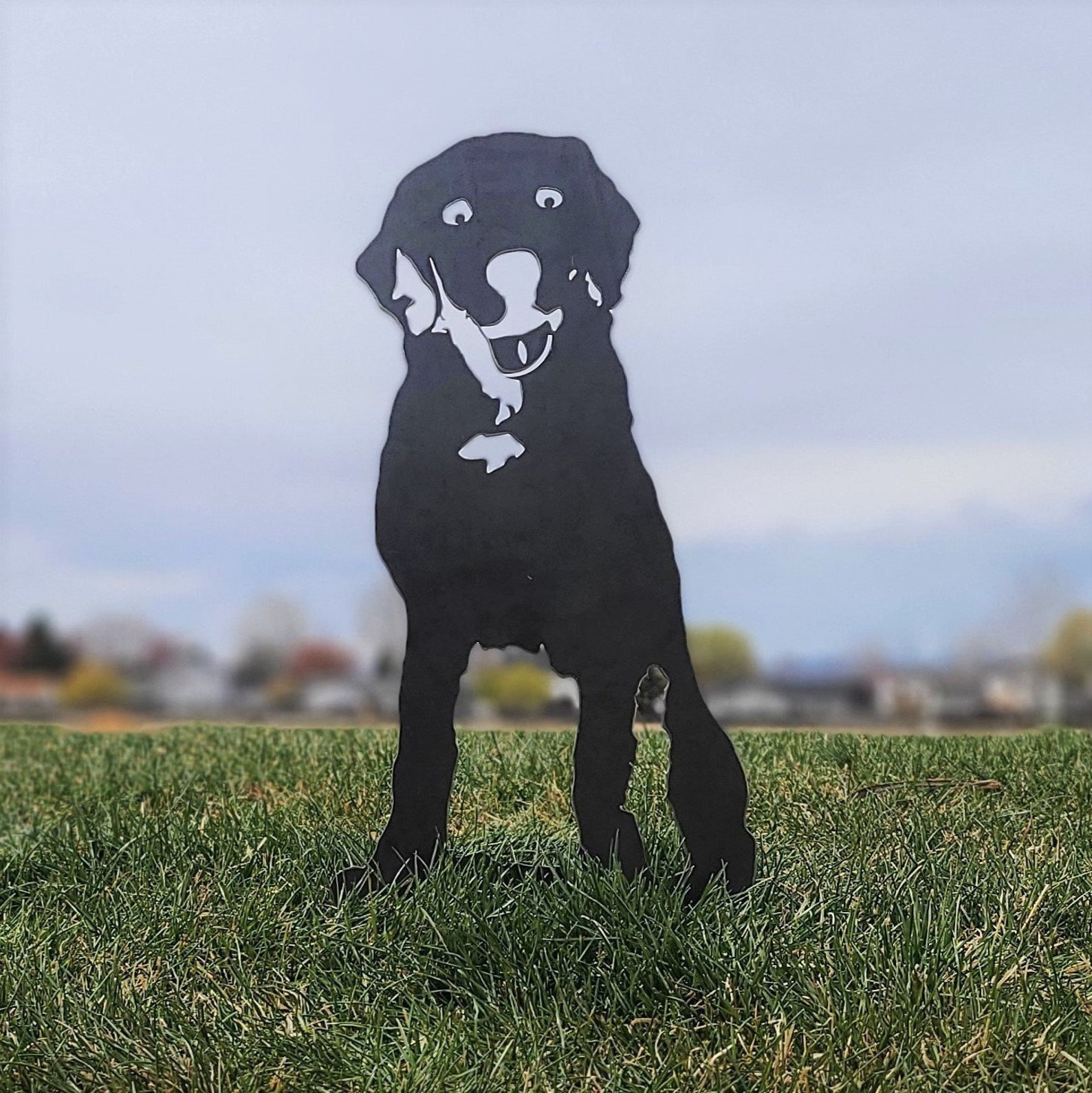 Labrador Retriever Corten Steel Dog Silhouette Rust Art - Etsy