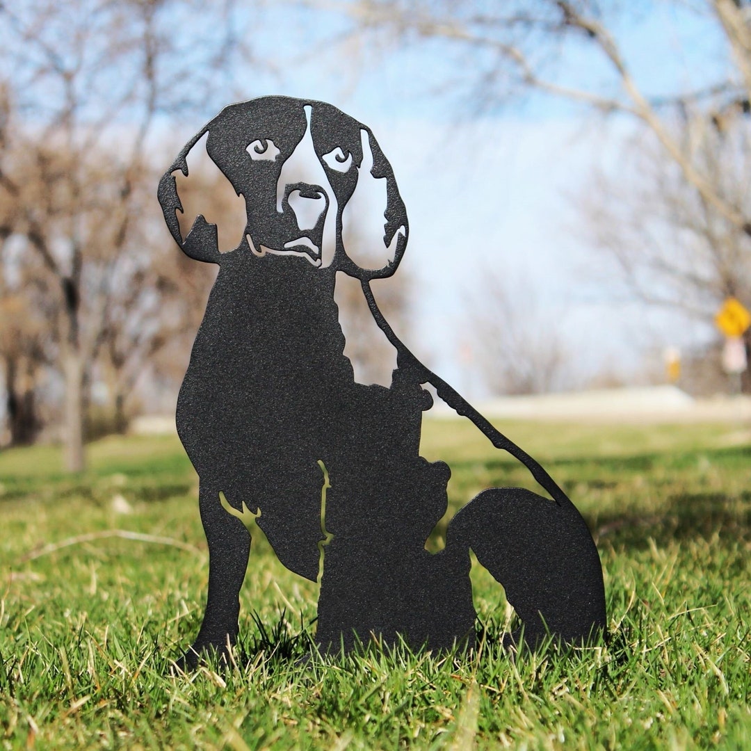 Beagle Black Metal Dog Silhouette | Yard Art | Garden Décor | Pet ...