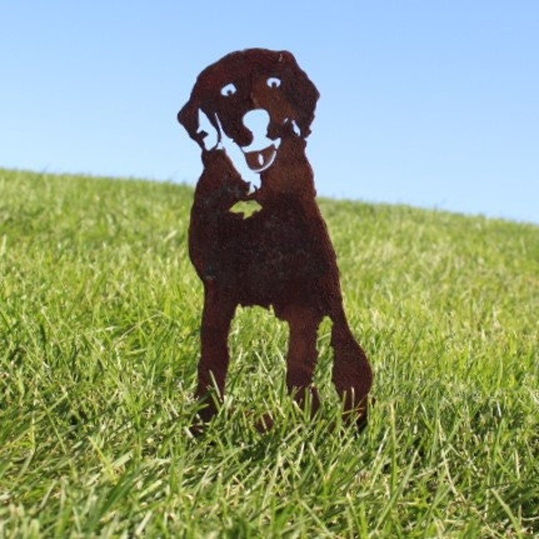Labrador Retriever Corten Steel Dog Silhouette Rust Art - Etsy