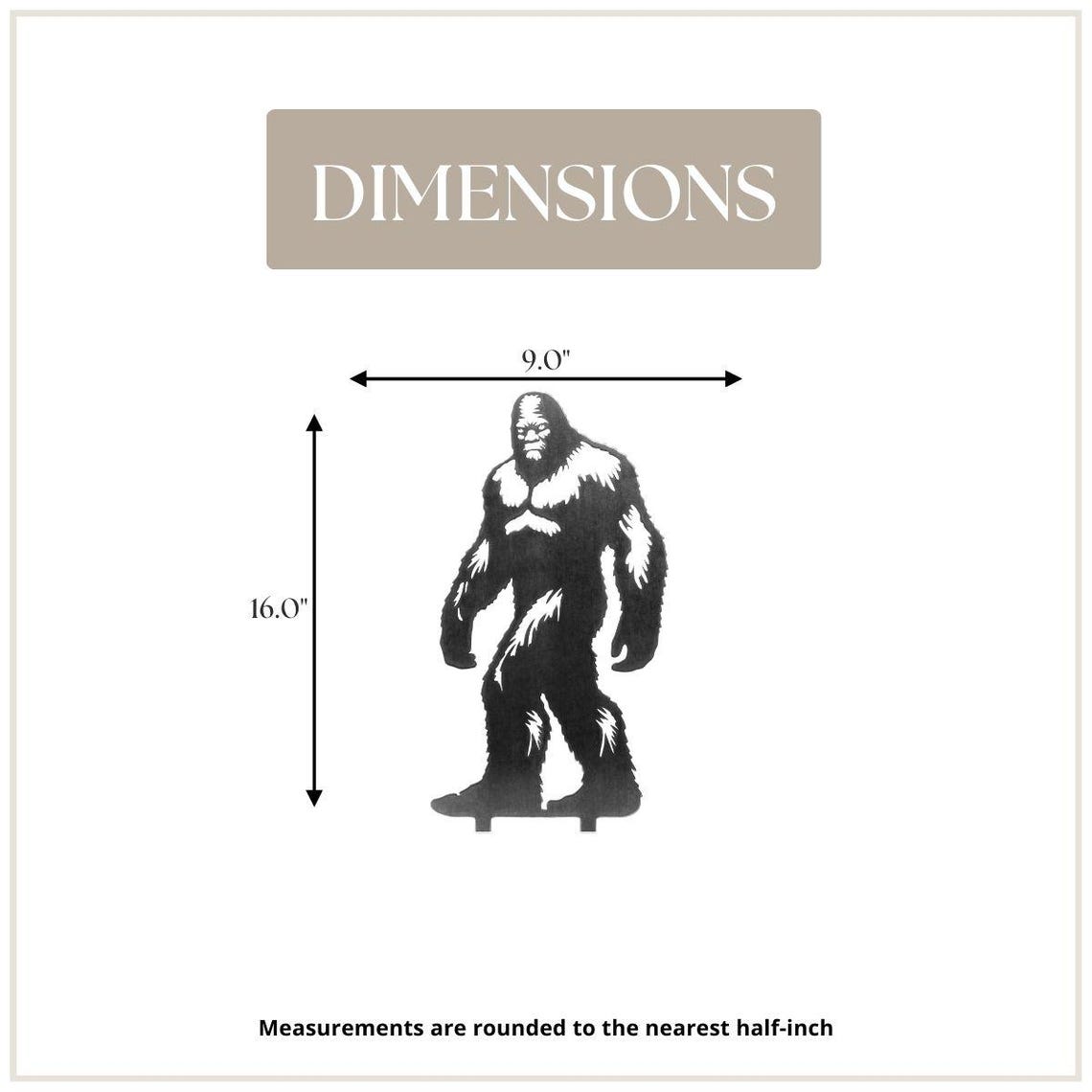 Sasquatch Corten Steel Animal Silhouette | Rust Art | Garden Décor ...